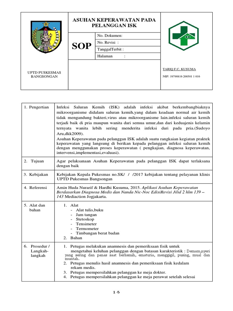 Sop Askep Isk | PDF