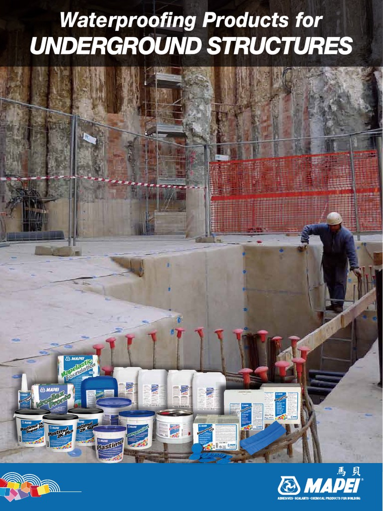 MAPEI Waterproofing Solutions Overview | PDF | Mortar (Masonry) | Basement