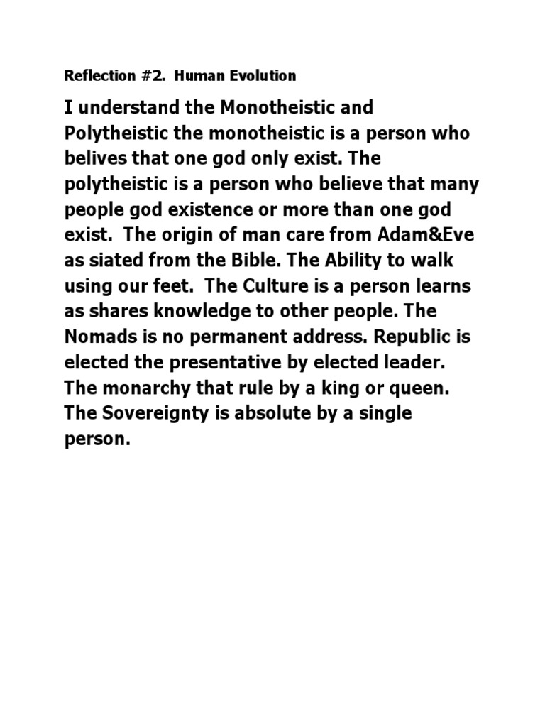 Reflection of Human Person | PDF | Social Science | Philosophy