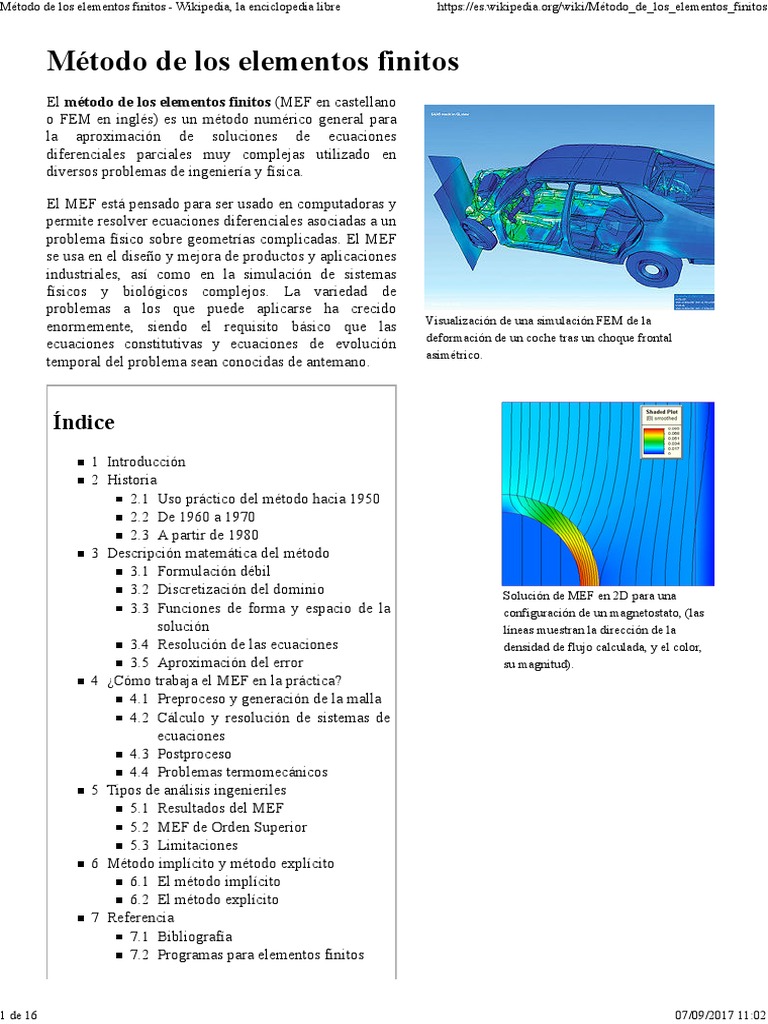 Método de Los Elementos Finitos | PDF | Método de elementos finitos ...