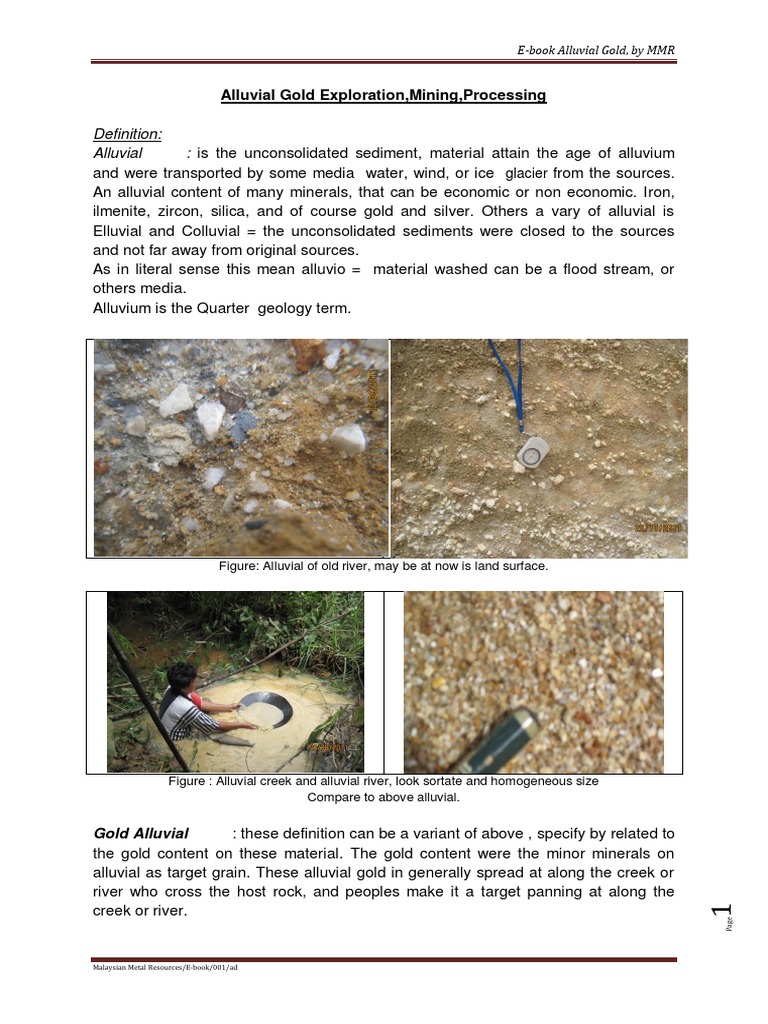 Alluvial Gold Exploration | PDF | Gold | River
