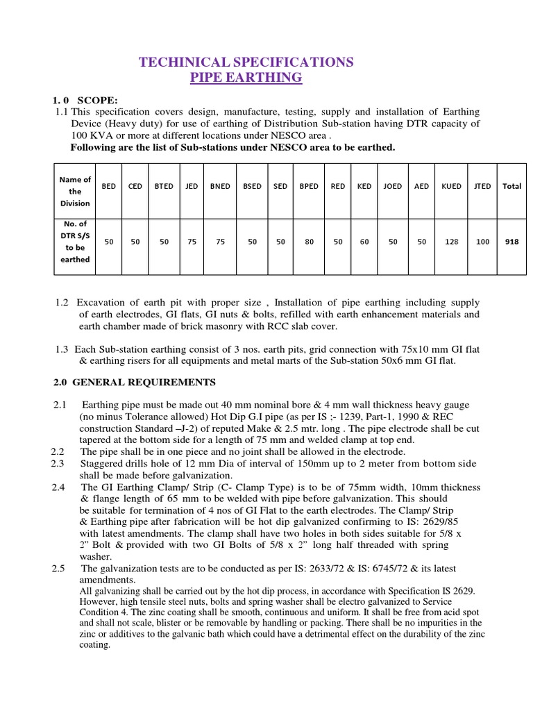 Mar2014/zip/10462990 TD Technical Specification | PDF | Galvanization | Pipe (Fluid Conveyance)