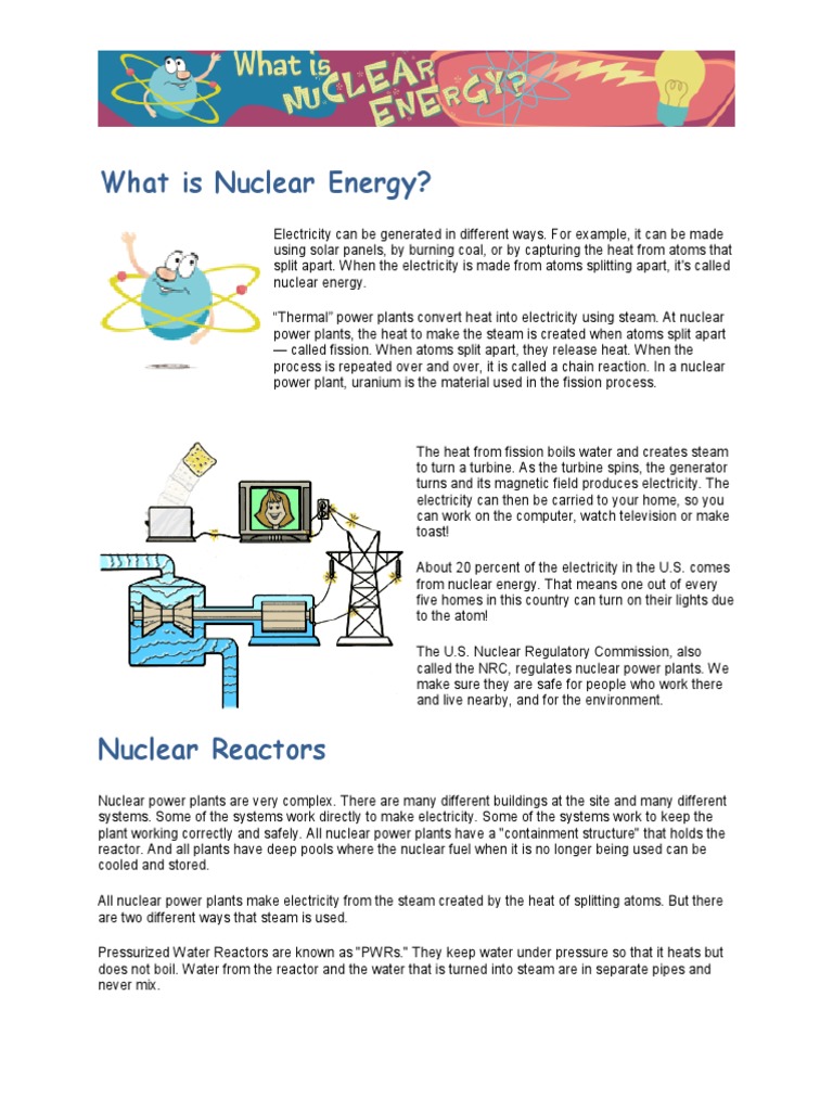 Nuclear Energy Model for School Project | PDF | Nuclear Reactor ...