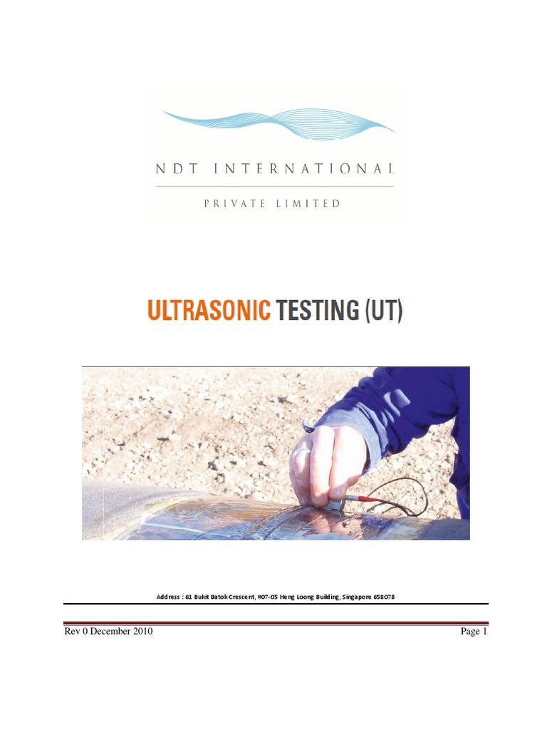 UT Course Material NDT INTERNATIONAL PDF | PDF | Ultrasound | Sound