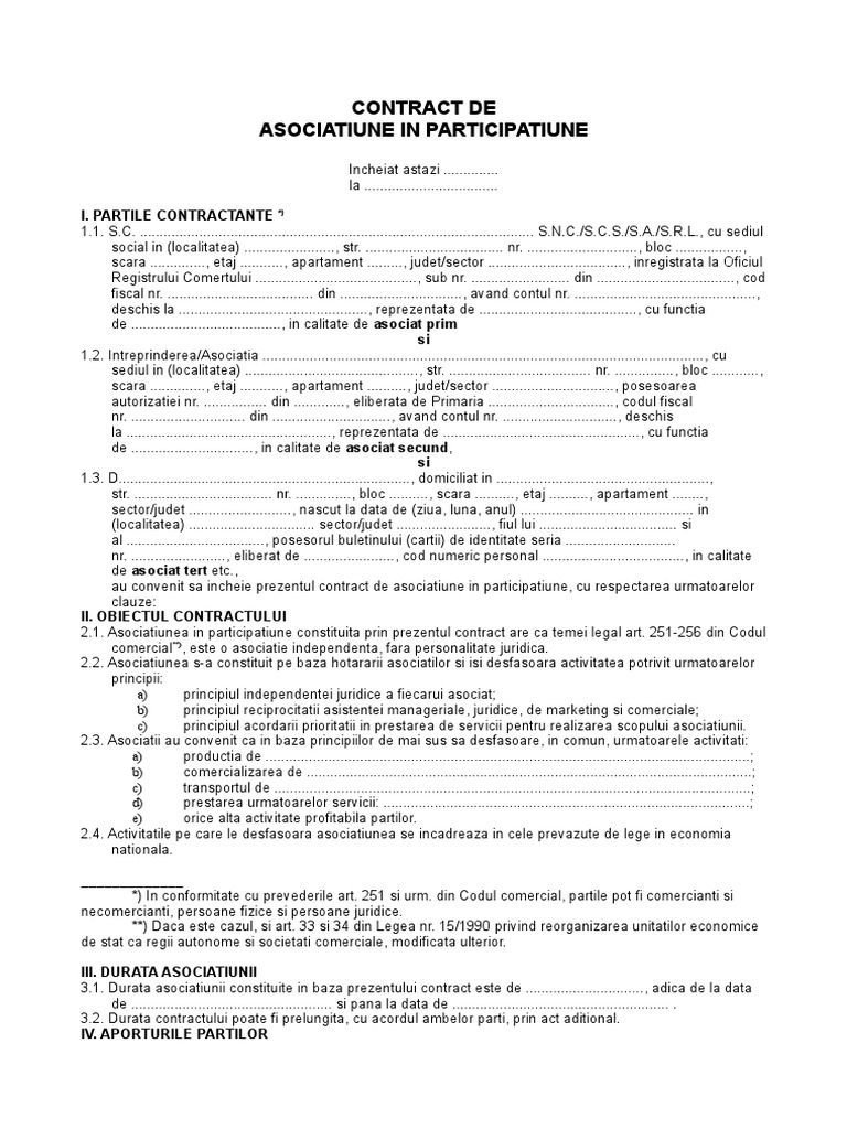 Contractul de asociatiune in participatiune.rtf