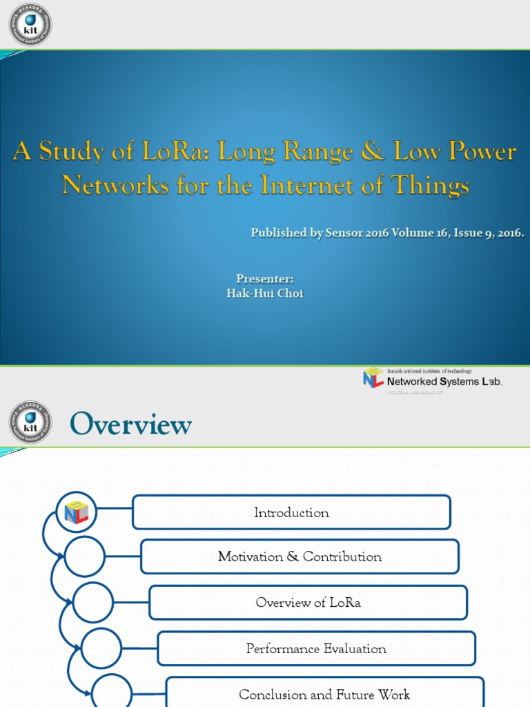 A Study of LoRa - Long Range and Low Power Networks For The Internet of ...