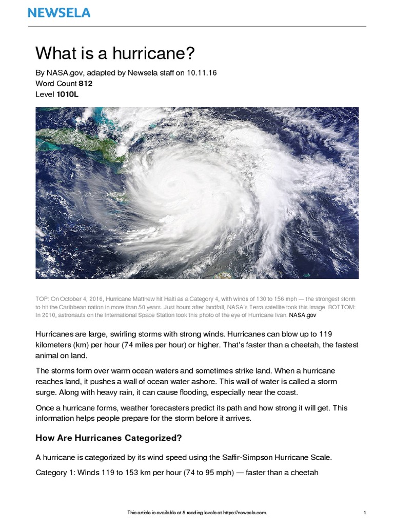 Understanding Hurricanes Explained | PDF | Eye (Cyclone) | Tropical ...