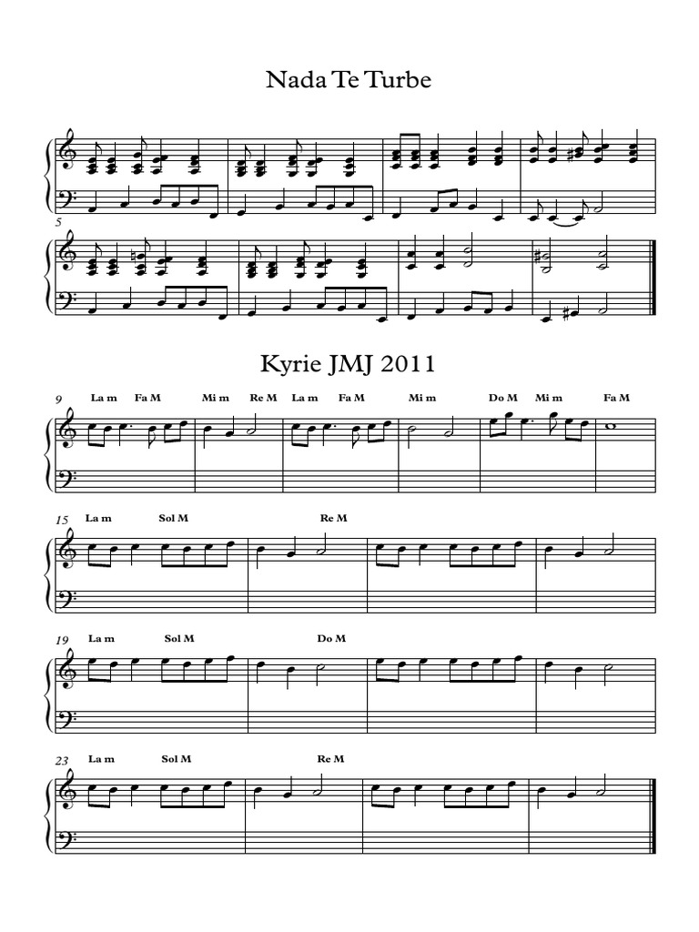 Nada Te Turbe - Partitura Completa | PDF