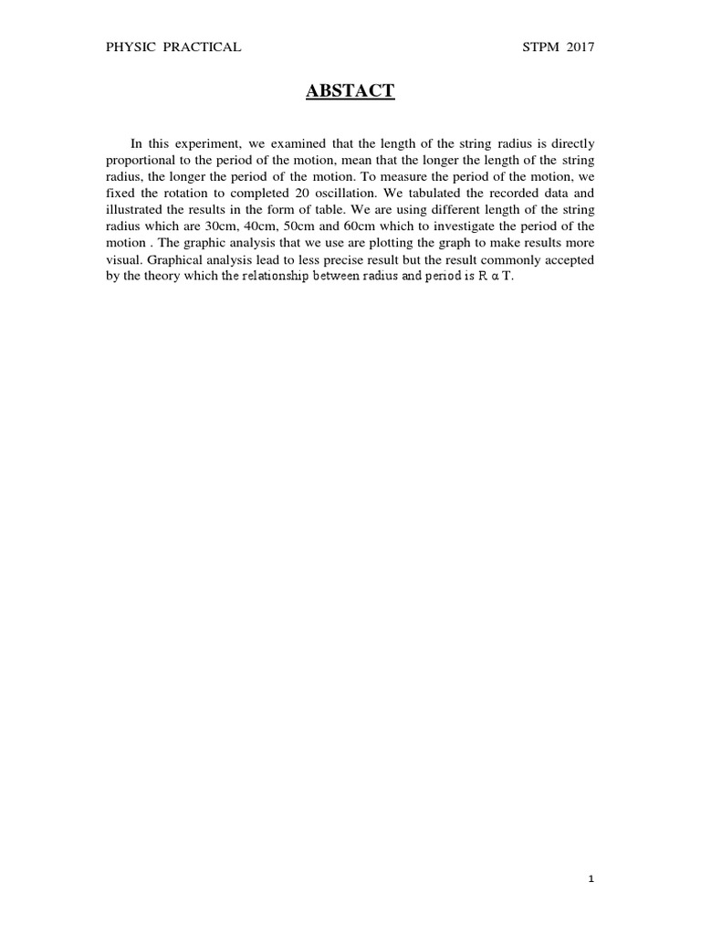 STPM Physics Experiment on Motion Period | PDF | Acceleration | Velocity