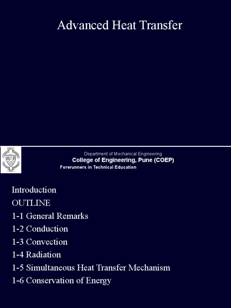 Advanced Heat Transfer Pdf Heat Transfer Thermal Conduction