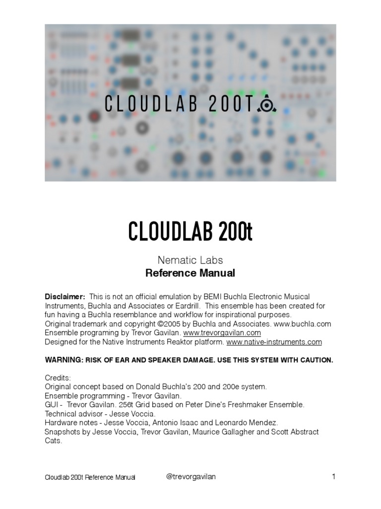 Cloudlab 200t Reference Manual | PDF | Frequency Modulation | Modulation