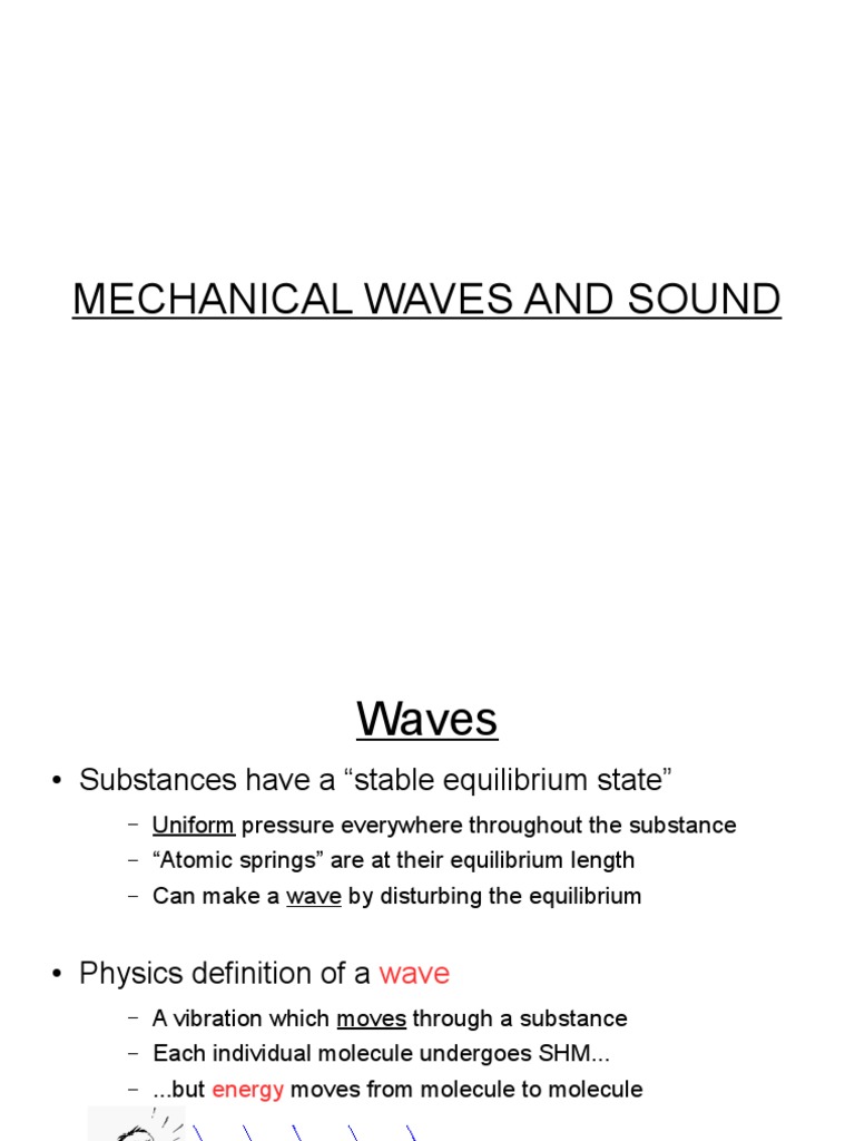 Understanding Mechanical Waves and Sound | PDF | Waves | Wavelength
