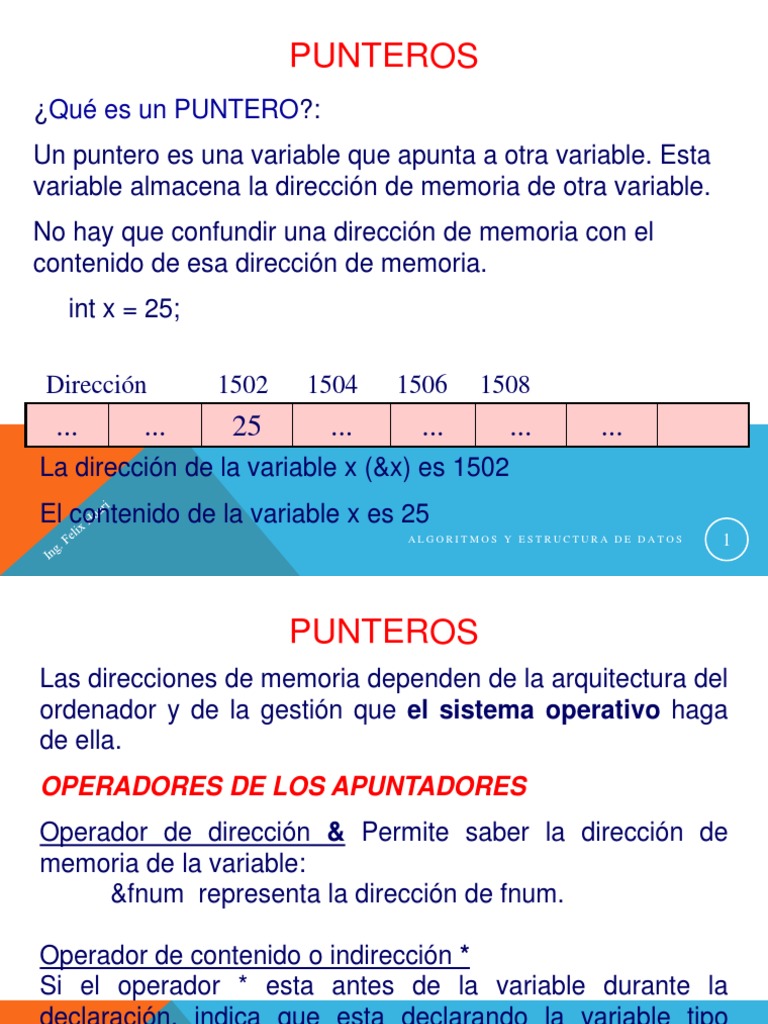 Conceptos y Uso de Punteros en C++ | PDF | Puntero (Programación de ...