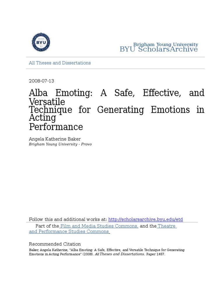 Alba Emoting - A Safe Effective and Versatile Technique For Gene | PDF ...