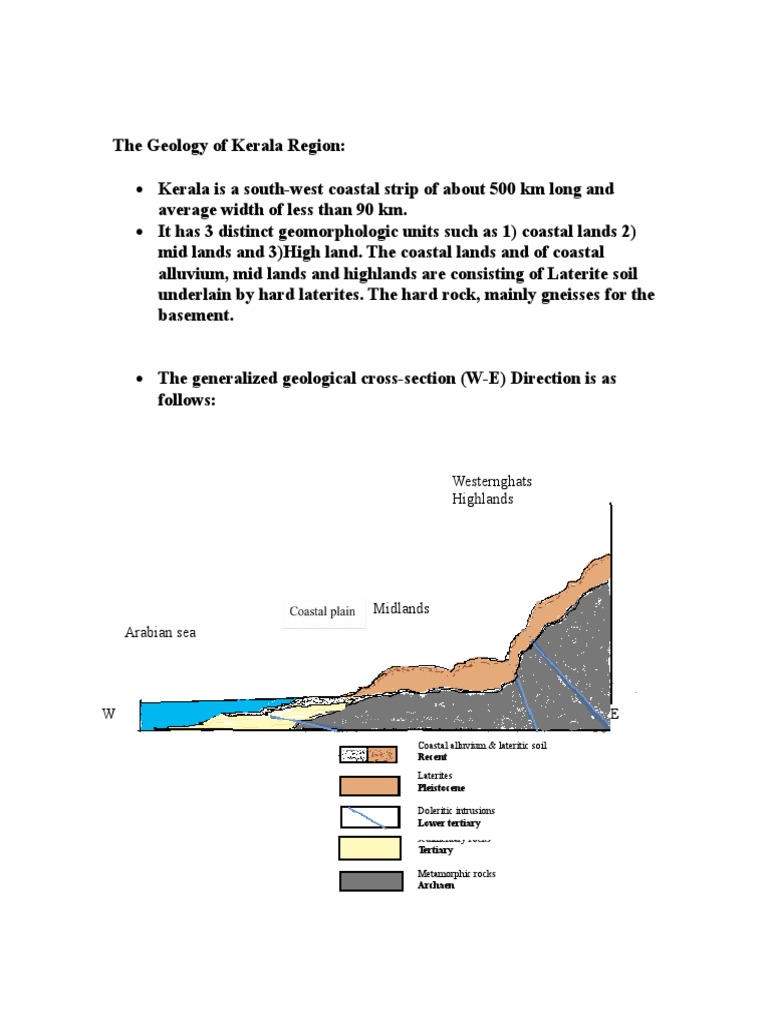 Geology o Kerala.doc | Rock (Geology) | Geology
