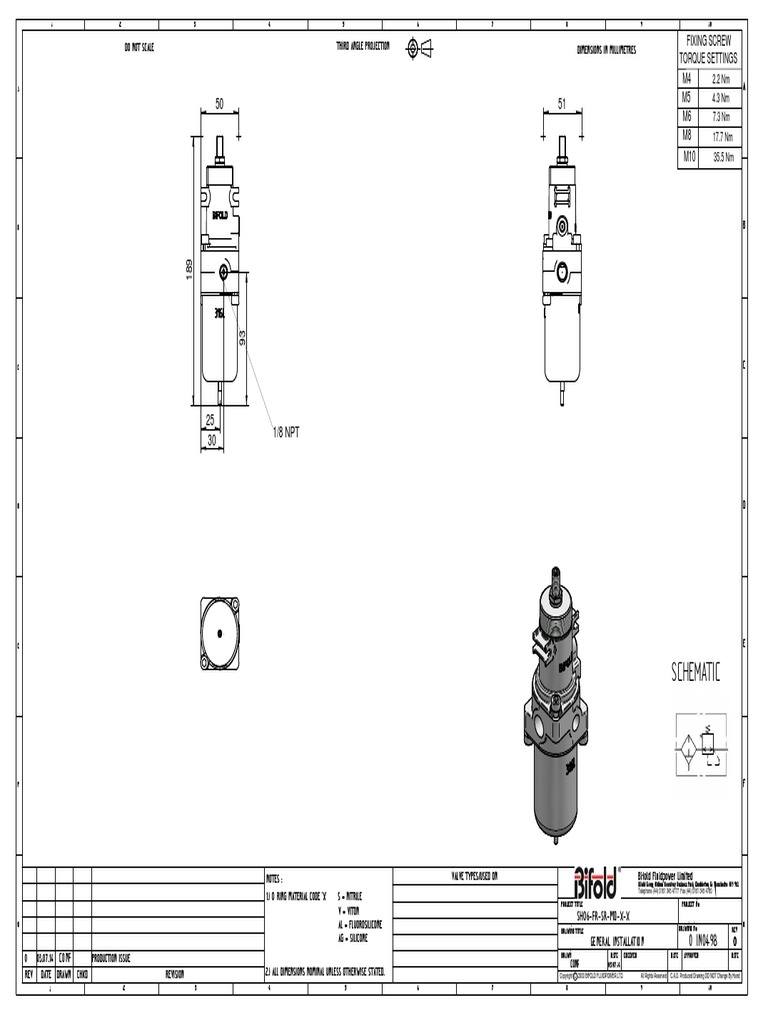 Schematic: SH06-FR-SR-MD-X-X 0 Conf General Installation 00 | PDF