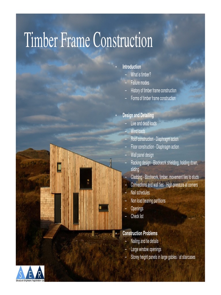 05 Timber Frame | PDF | Framing (Construction) | Lumber