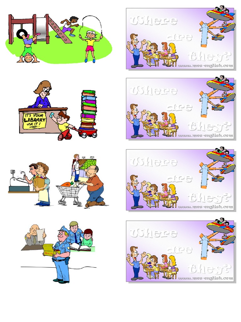 Places Cards | PDF | Foreign Language Studies