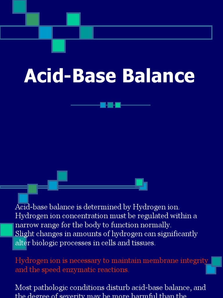 Acid Base Balance | PDF | Bicarbonate | Buffer Solution