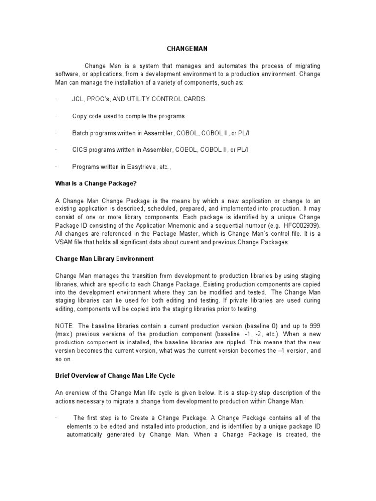 Change Man | PDF | Library (Computing) | Computer Program