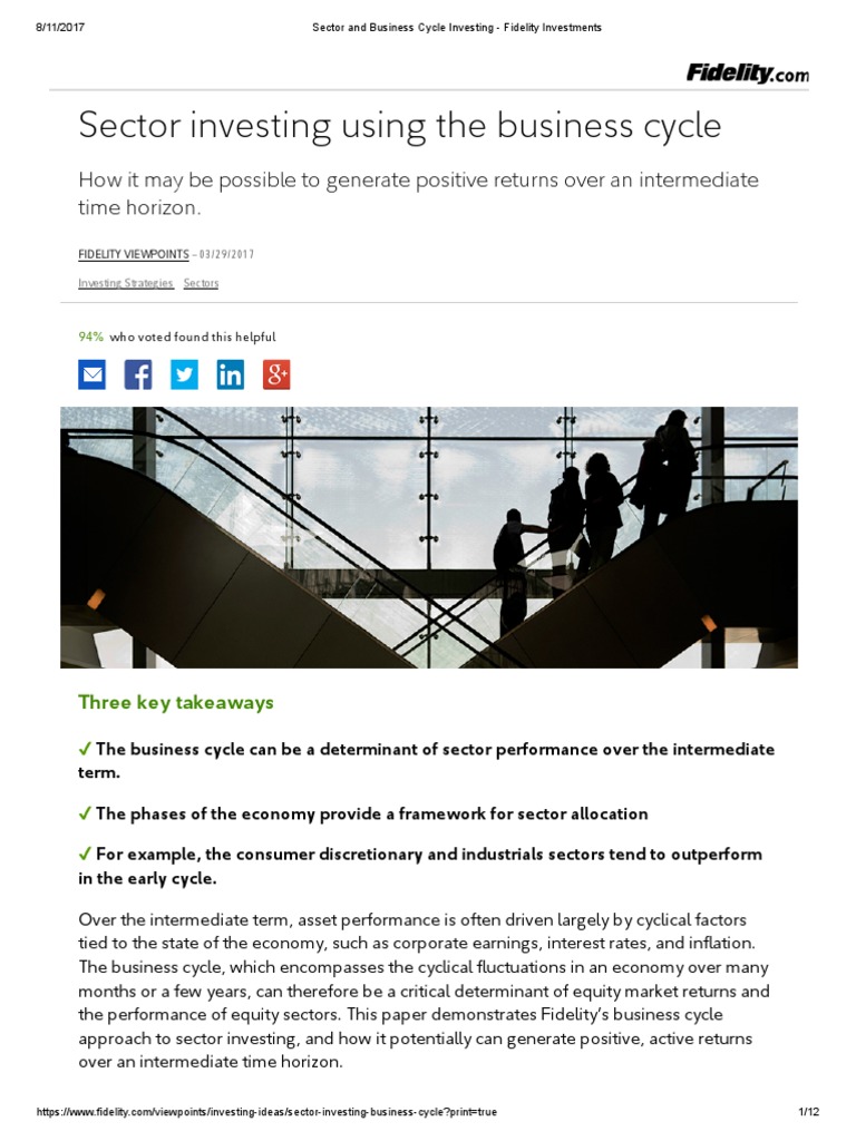 Fidelity Business Cycle Investing | Business Cycle | Recession