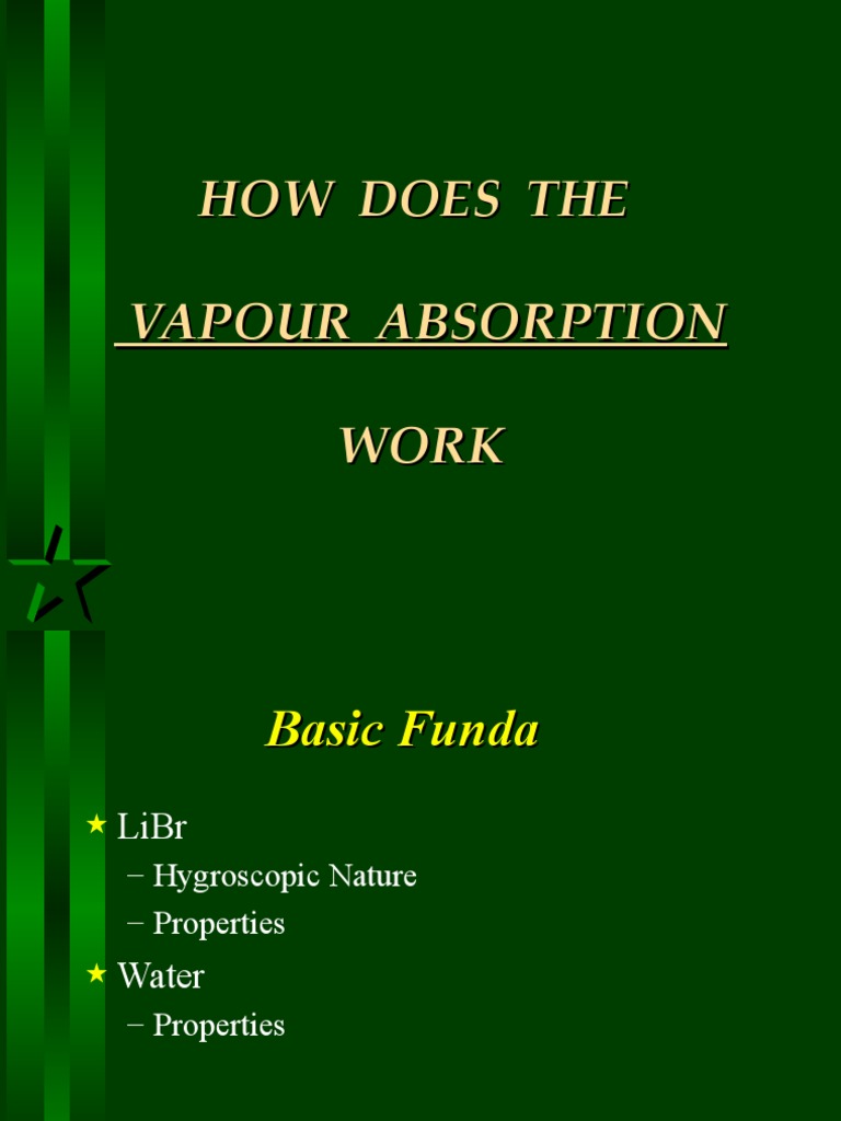 How VAM Work | PDF | Heat Exchanger | Heat Pump