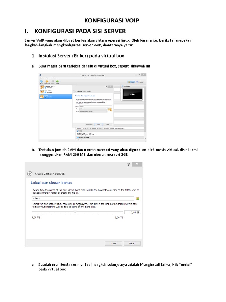 Panduan Konfigurasi Server VoIP | PDF | Komputer | Teknologi & Rekayasa