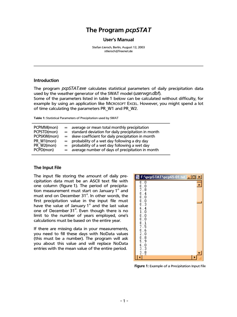 Manual PcpSTAT | PDF | Input/Output | Text File