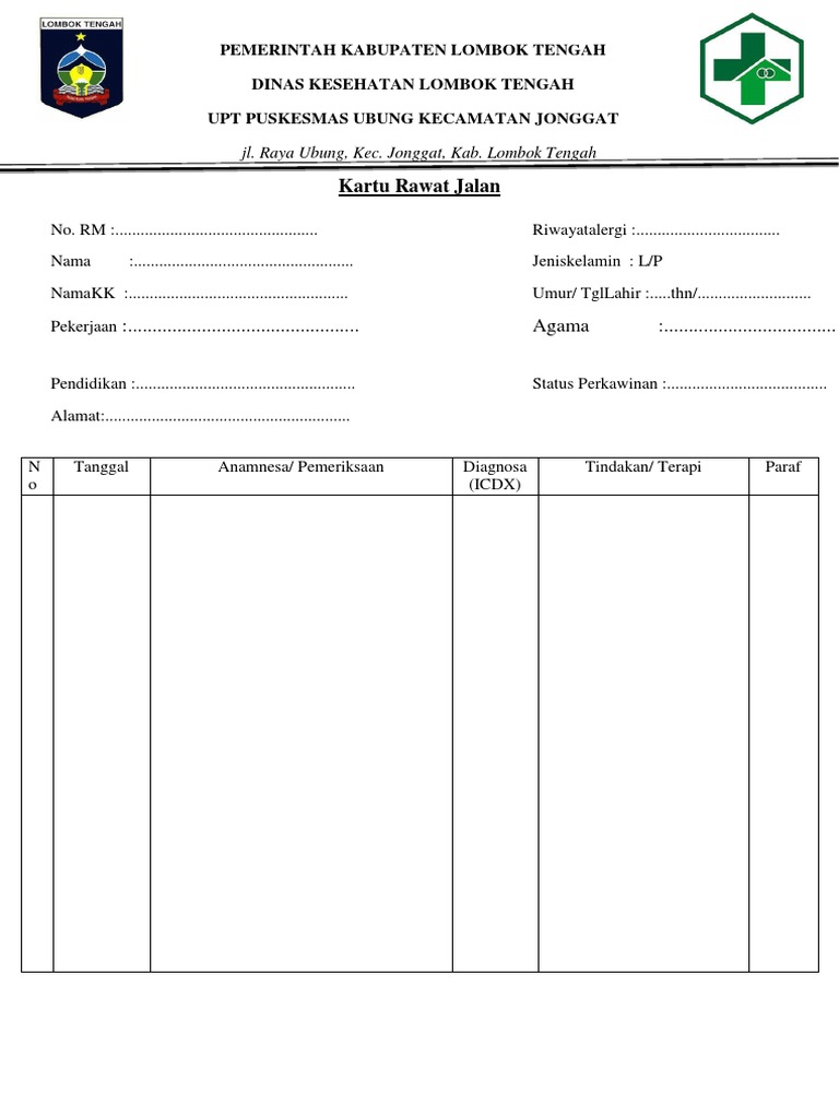 Kartu Rawat Jalan | PDF