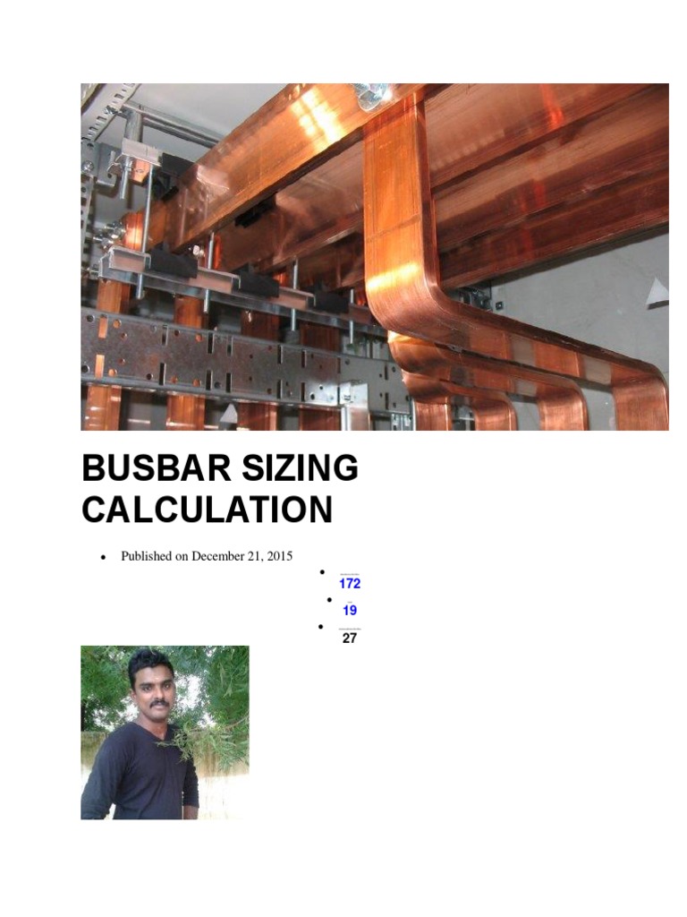 Busbar Sizing Calculation | Fires | Transformer