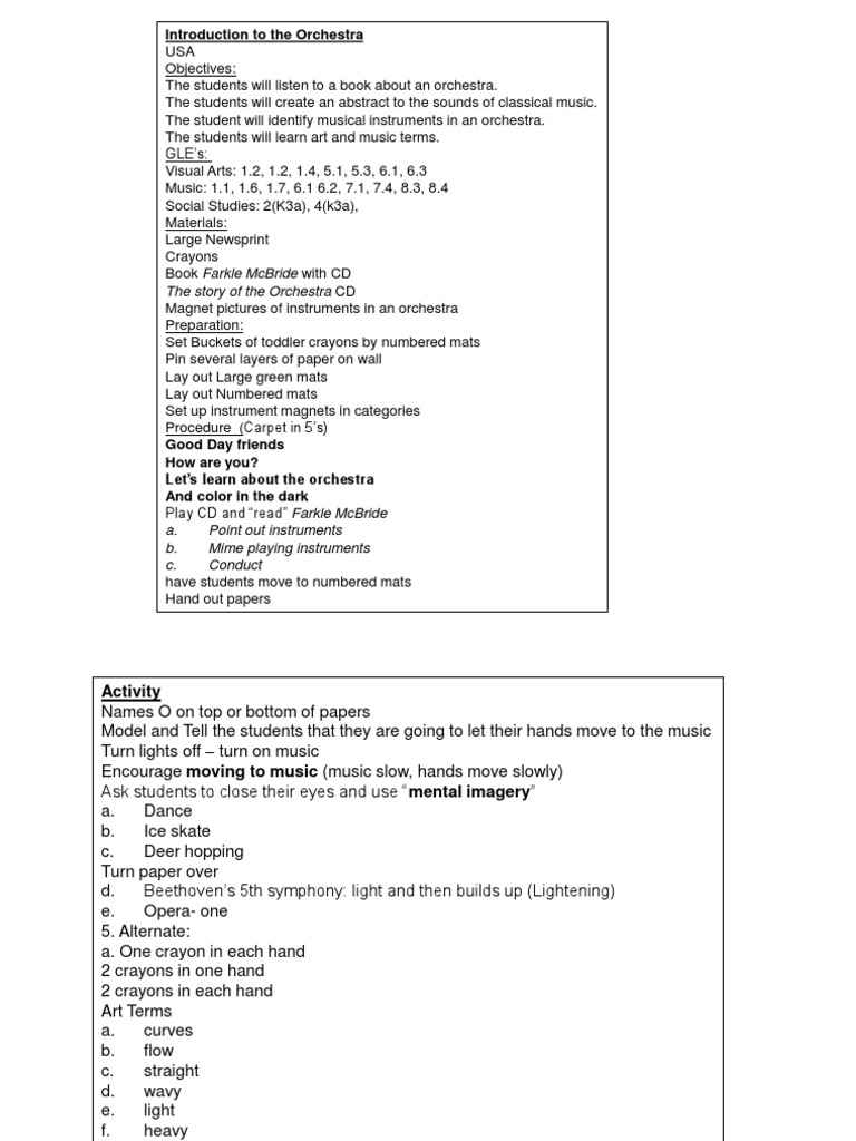 Orchestra Introduction for Students | PDF | String Instruments | Orchestras