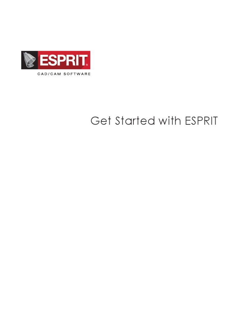 Get Started ESPRIT | PDF | Icon (Computing) | Copyright