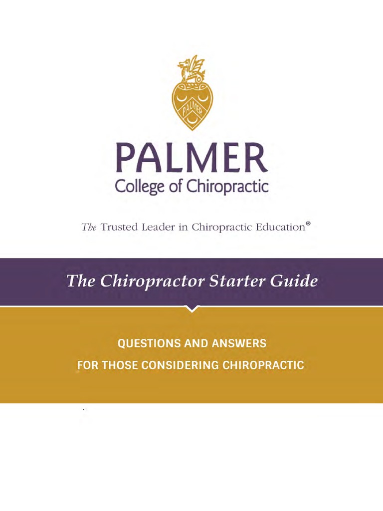 The Chiropractor Starter Guide | PDF | Chiropractic | Medicine