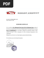 Safety Officer Experience Certificate | PDF | Career & Growth | Business