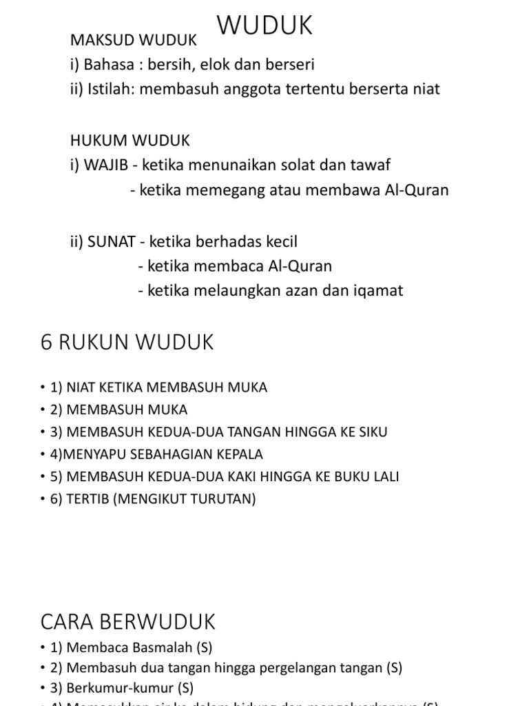 WUDUK | PDF