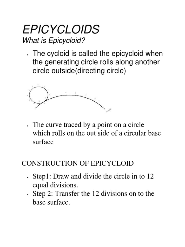 Epicycloids: What Is Epicycloid? | PDF