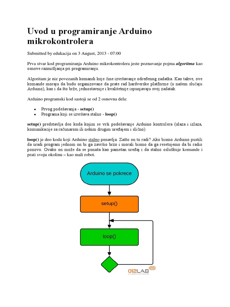 Uvod U Programiranje Arduino Mikrokontrolera Pdf 