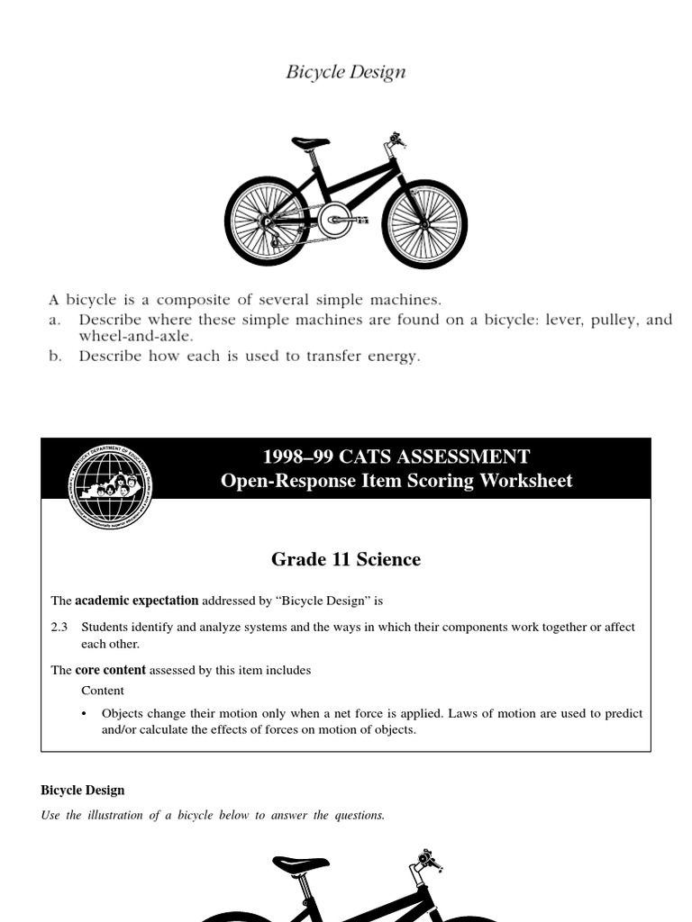Simple Machines in Bicycle Design | PDF | Machines | Mechanical Engineering