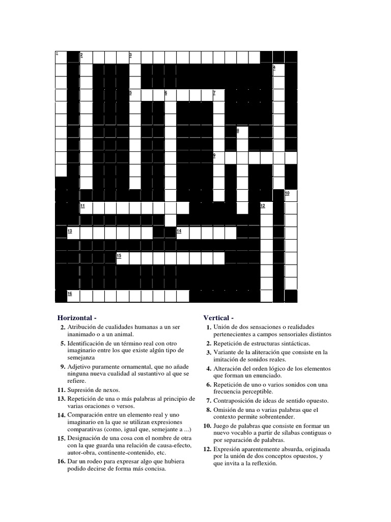 Actividad Crucigrama PDF | PDF | Sustantivo | Gramática