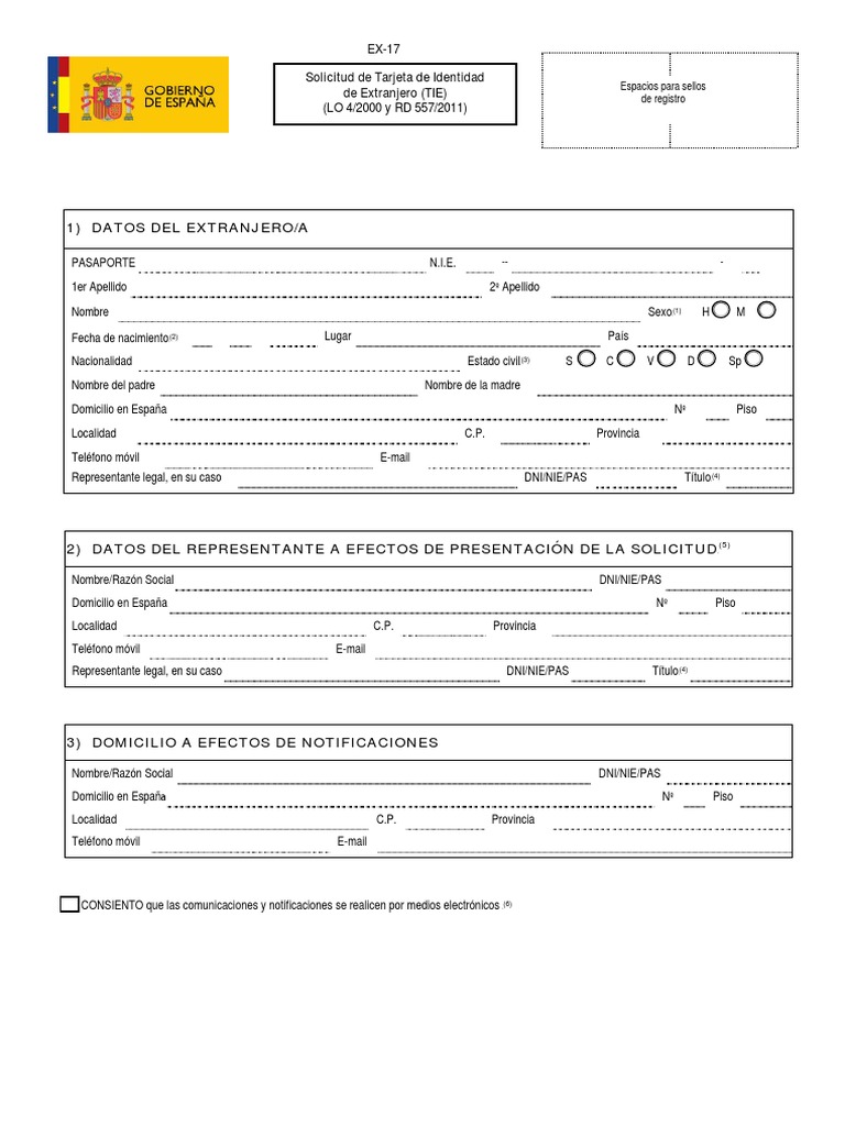 17-Formulario TIE PDF | PDF | Business | Science
