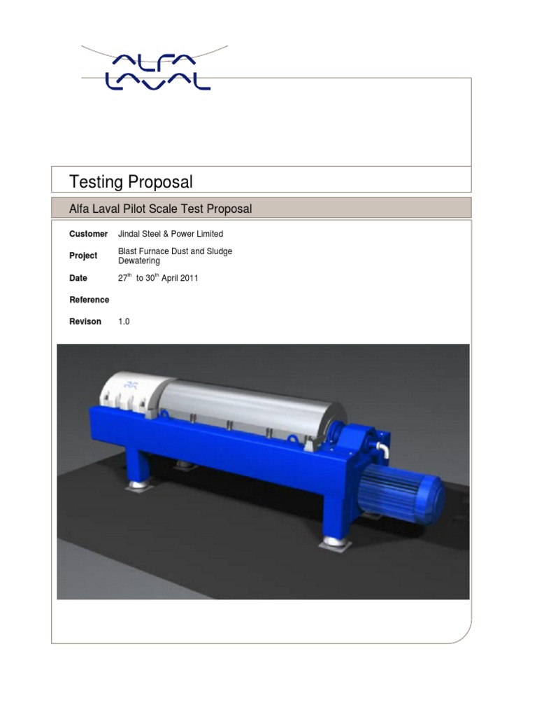 JSPL 30 April 2011 Decanter Test Proposal and Results | PDF | Blast ...