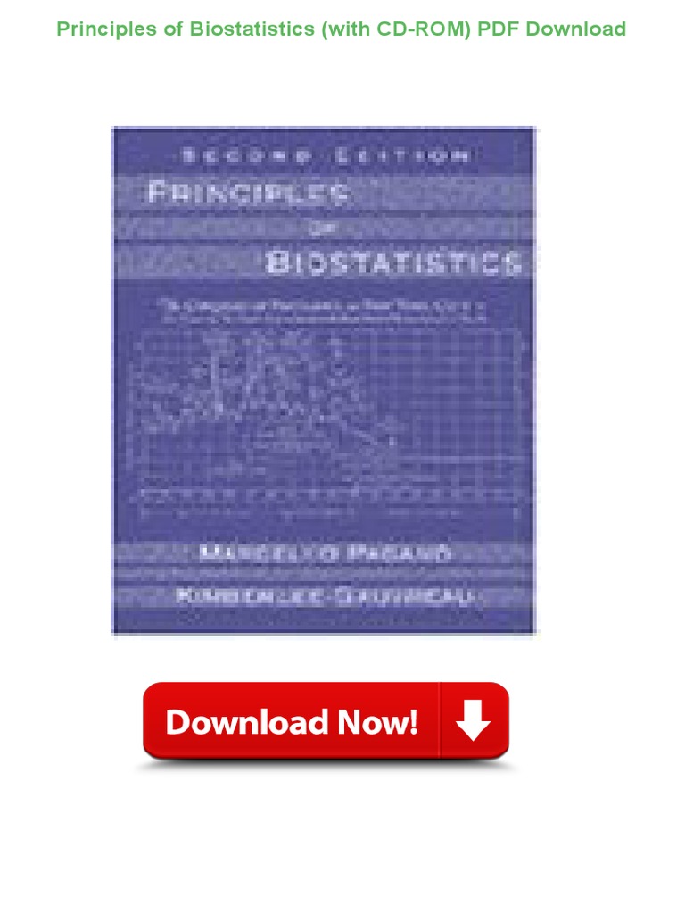 Principles of Biostatistics (With CD ROM) PDF Download | PDF