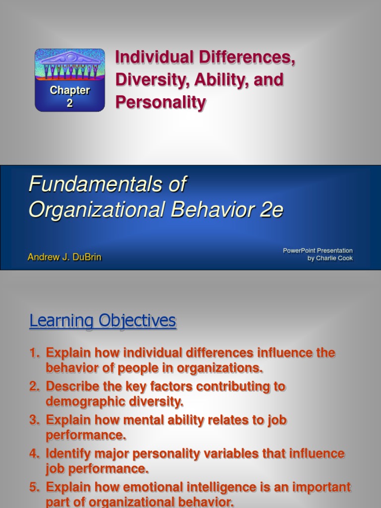 Chapter 2 Individual Differences, Mental Ability | PDF | Intelligence | Disability