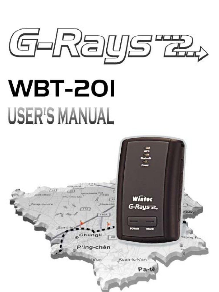 Wintec Wbt-201 Manual | PDF | Bluetooth | Global Positioning System