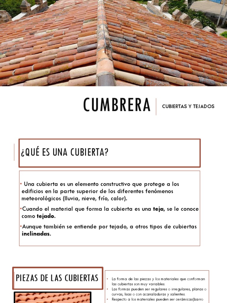 Tipos y características de cumbreras | PDF | Techo | Ingeniería de ...