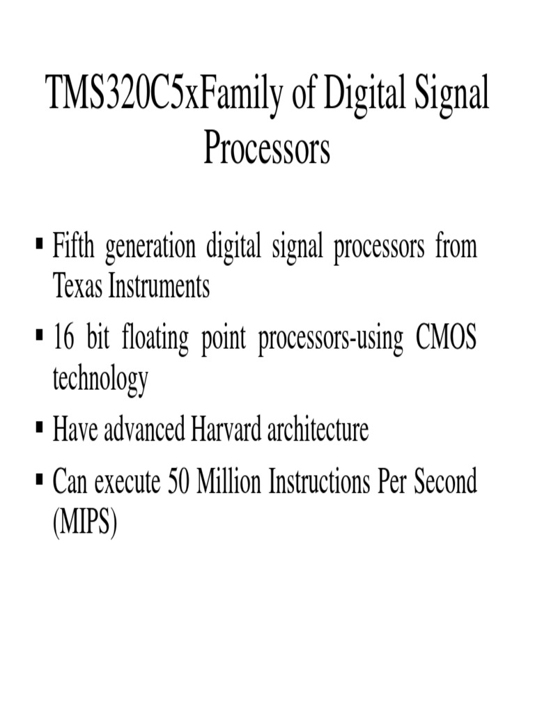TMS3205Cx DSP Processor | PDF | Digital Signal Processor | Central Processing Unit