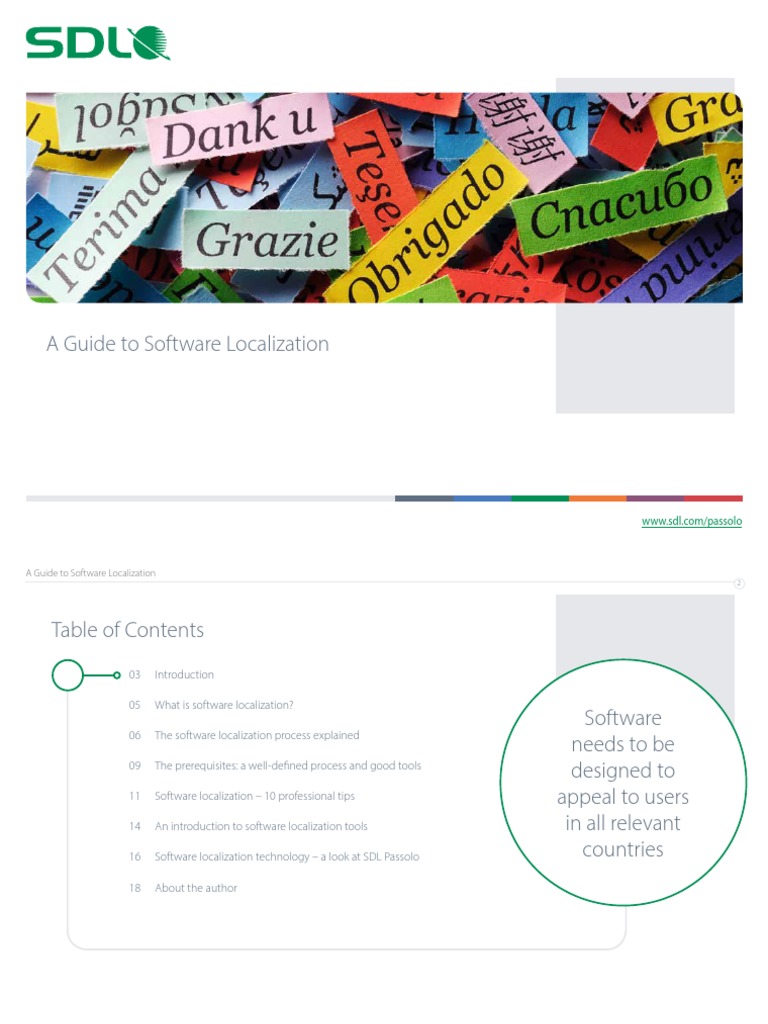 A Guide To Software Localization PDF | PDF | Translations | Software