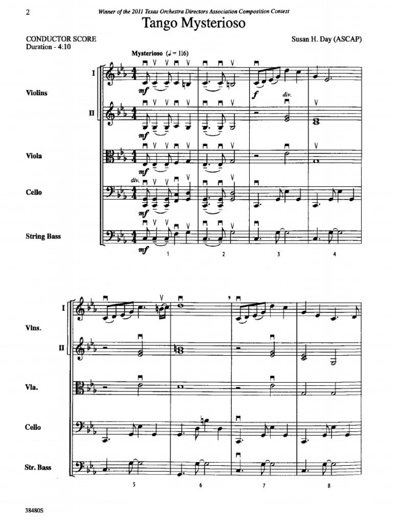 Tango Mysterioso Score | PDF