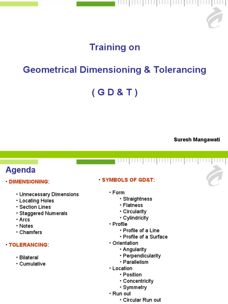 Training On Geometrical Dimensioning & Tolerancing (GD&T) : Suresh ...