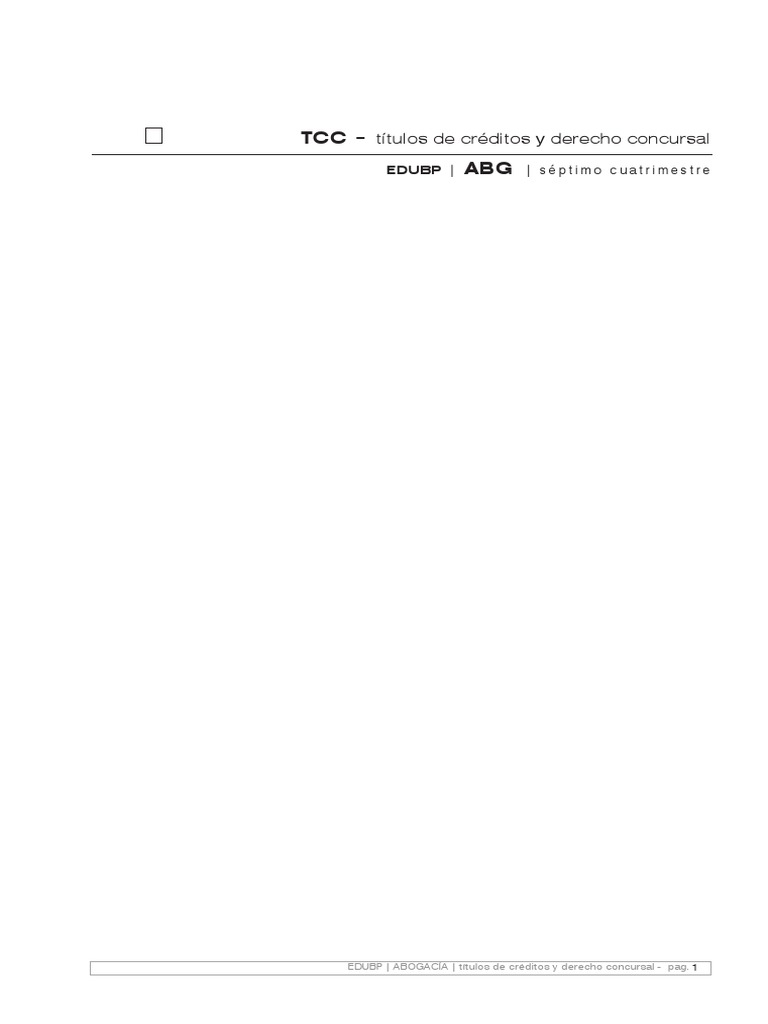 Materia TCC Ubp | PDF | Bancarrota | Cheque